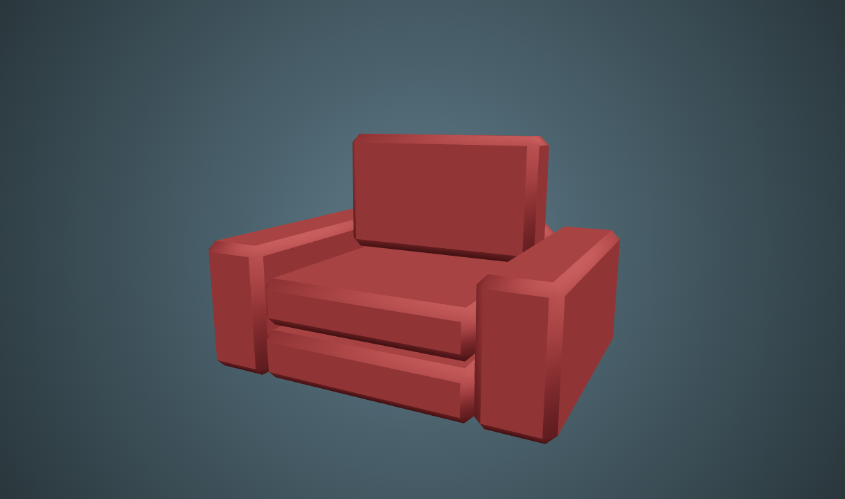 Sofa Small - Free 3D Model By Quaternius - Poly Pizza