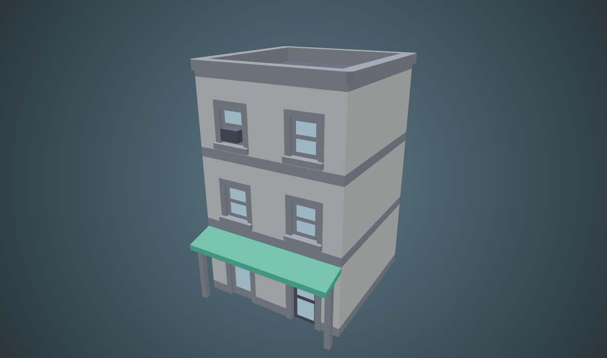 Small Building - Free 3D Model By Kenney - Poly Pizza