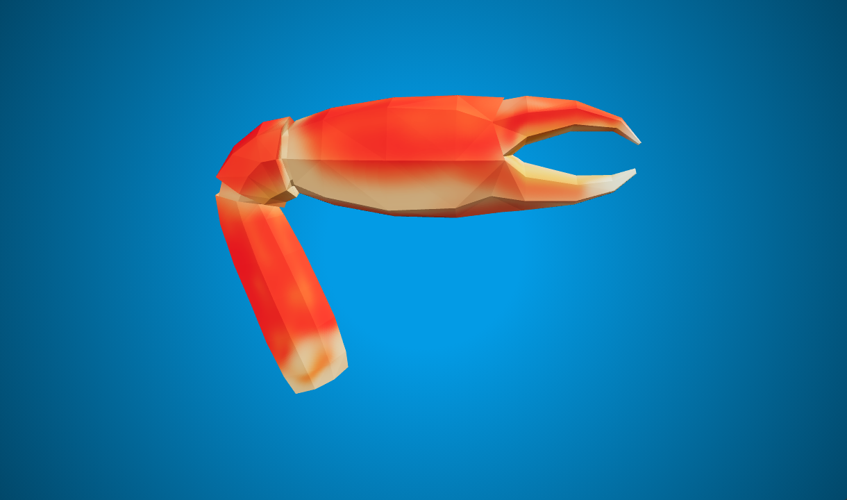 Crab hand - Free 3D Model By Poly by Google - Poly Pizza