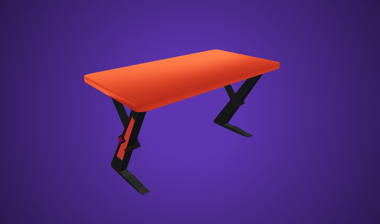 Modern Gaming Table - Free 3D Model By FUS3N - Poly Pizza
