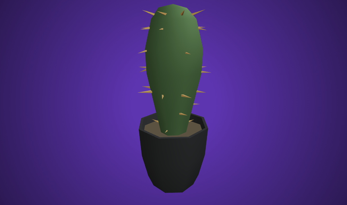 Cactus - Free 3D Model By Quaternius - Poly Pizza