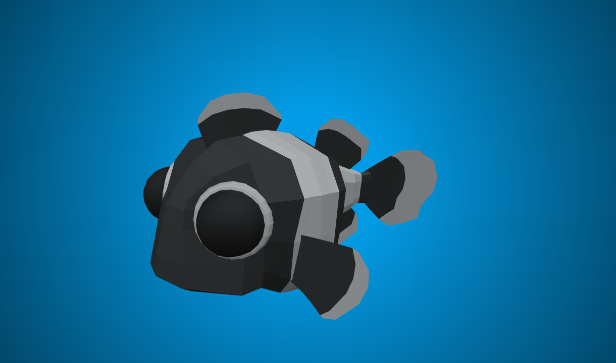 Zebra Clown Fish - Free 3D Model By Quaternius - Poly Pizza