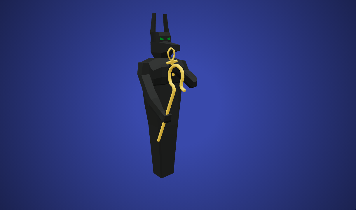 Anubis Statue - Free 3D Model By Zach Miller - Poly Pizza