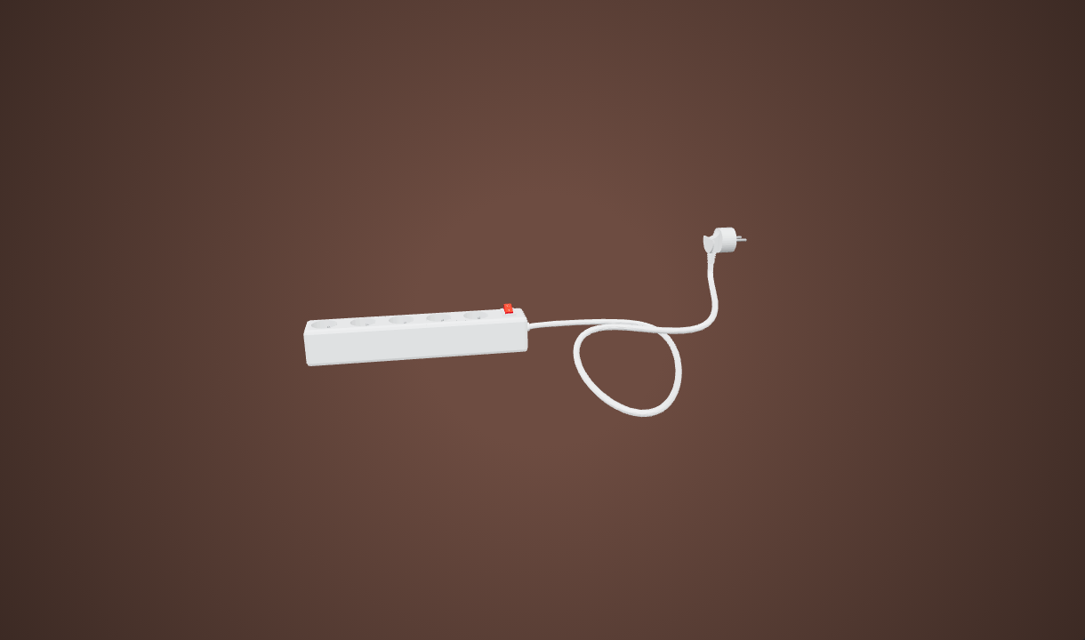 Power Strip - Free 3D Model By Gopyrotos - Poly Pizza