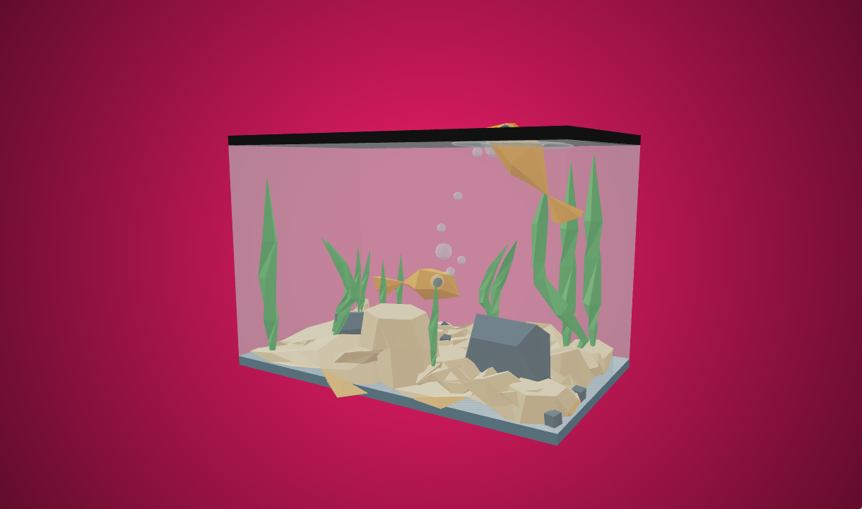 Fish Tank 🎏 - Free 3D Model By Chris Ross - Poly Pizza