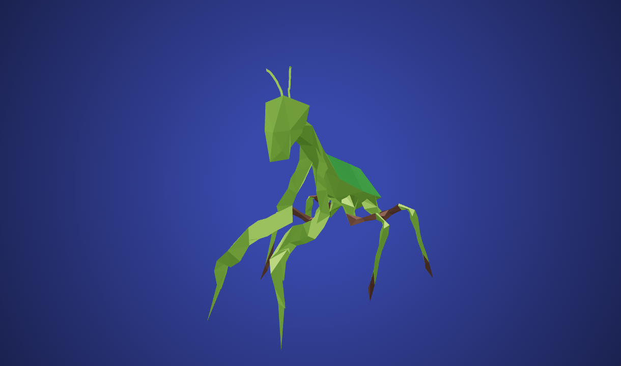 Praying Mantis - Free 3D Model By Lorenzo Cinalli - Poly Pizza