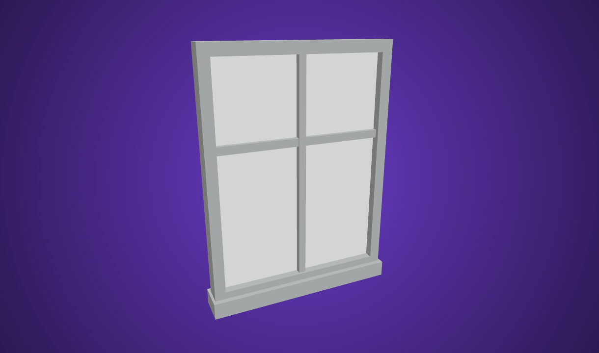 Window Small - Free 3D Model By Quaternius - Poly Pizza