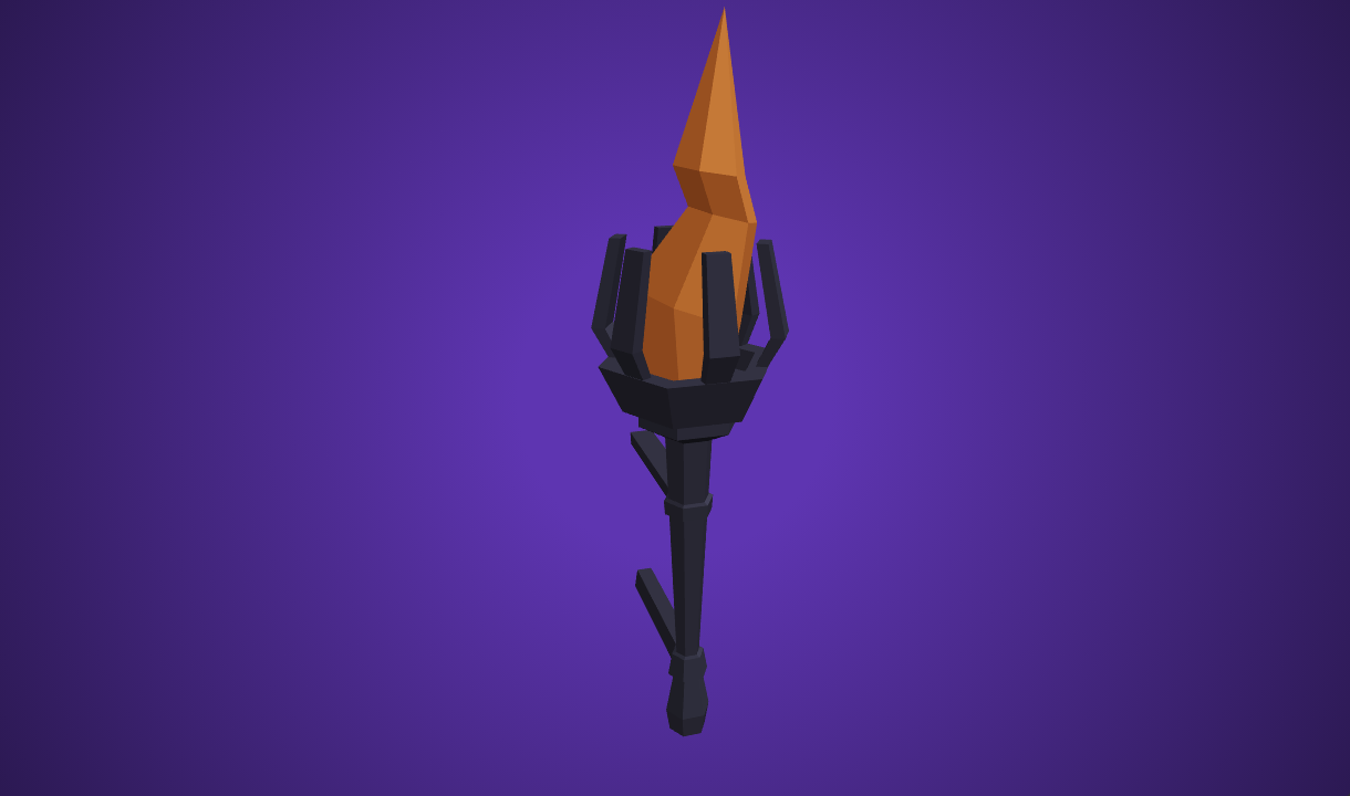 Torch - Free 3D Model By Quaternius - Poly Pizza