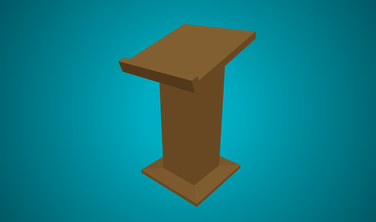 Pulpit - Free 3D Model By 4444ESOUSA - Poly Pizza