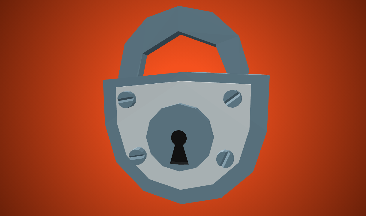 Cartoonish Lock - Free 3D Model By Bruno Oliveira - Poly Pizza