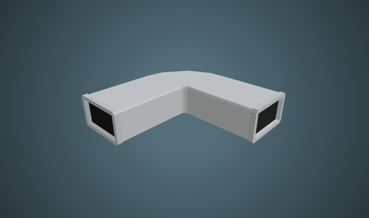 Corner Duct Pipe - Free 3D Model By J-Toastie - Poly Pizza