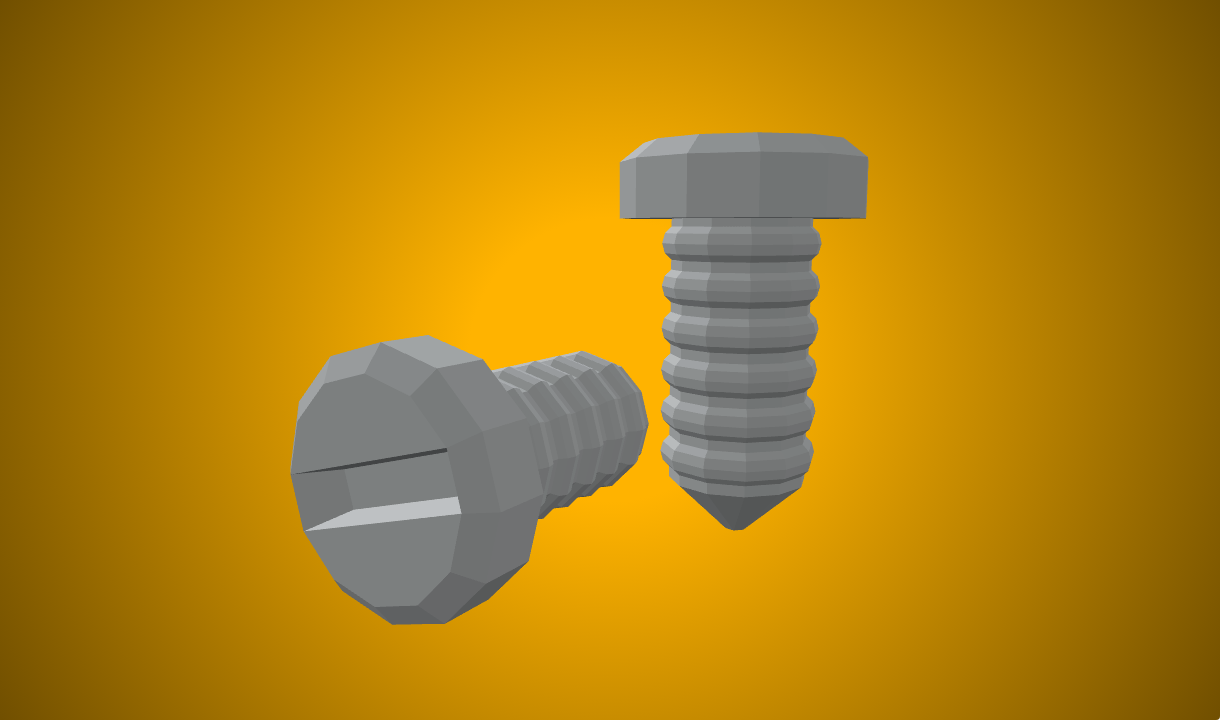 Screws - Free 3D Model By Jarlan Perez - Poly Pizza