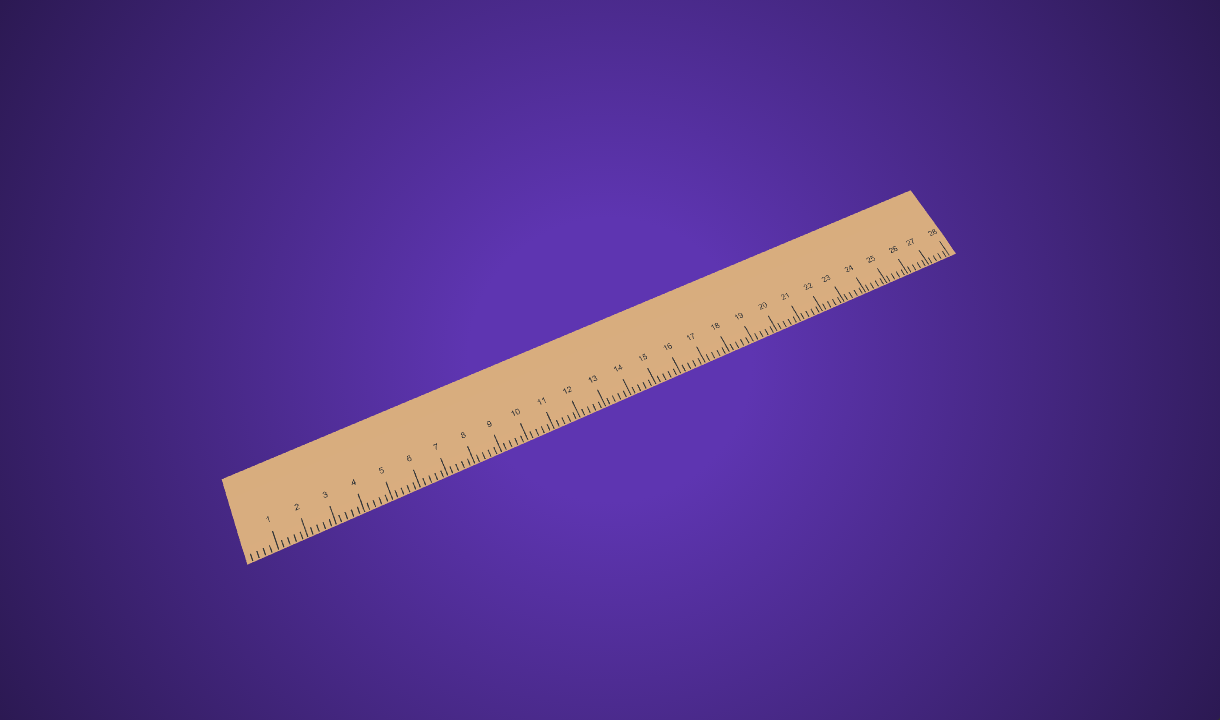 Ruler - Free 3D Model By Poly by Google - Poly Pizza