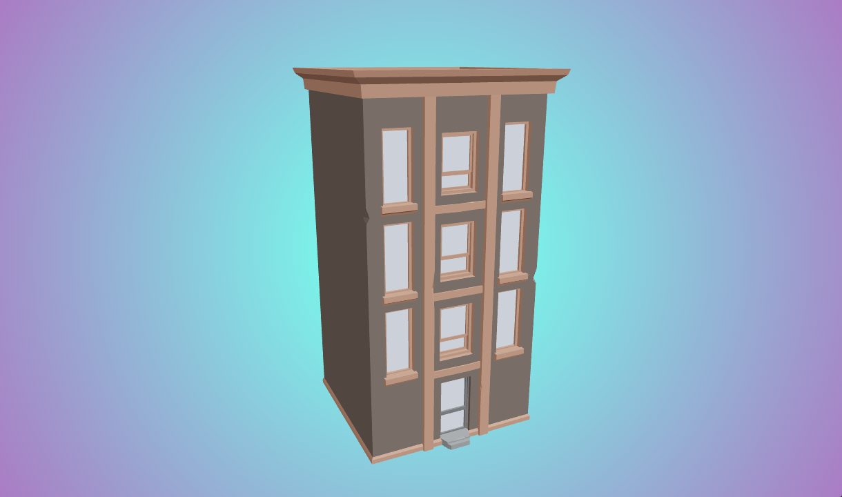 Brown Building - Free 3D Model By J-Toastie - Poly Pizza