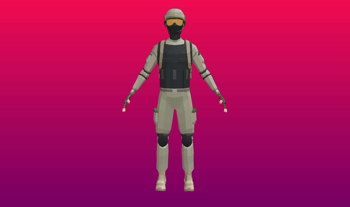 Soldier - Free 3D Model By madtrollstudio - Poly Pizza