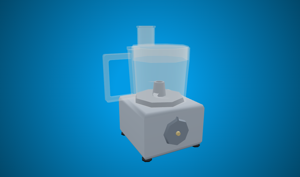Food Processor - Free 3D Model By MilkAndBanana - Poly Pizza