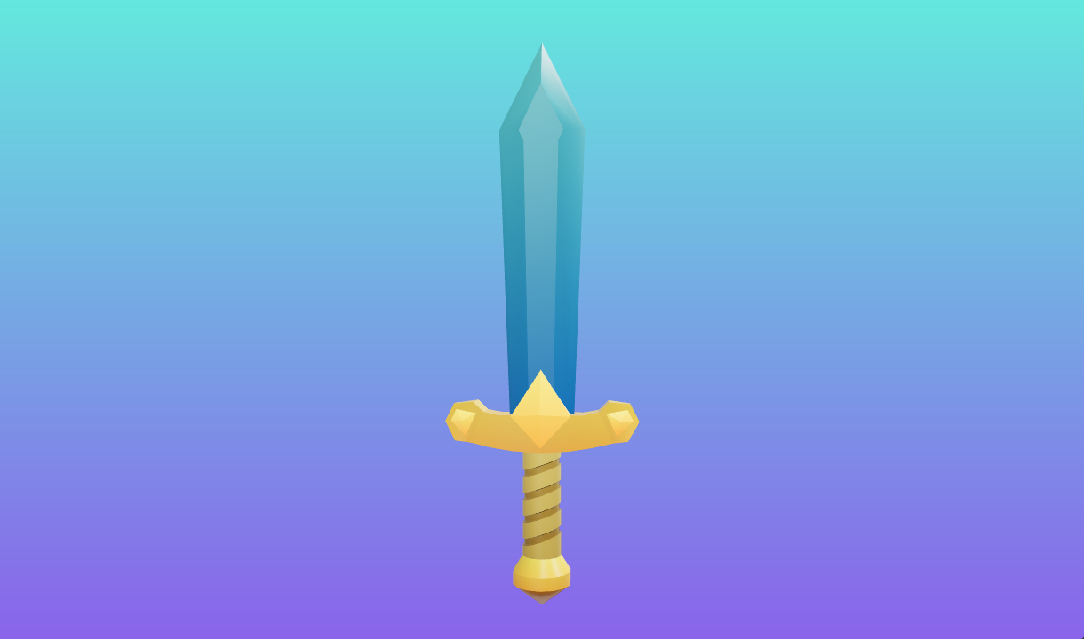 Sword - Free 3D Model By MiniPoly - Poly Pizza