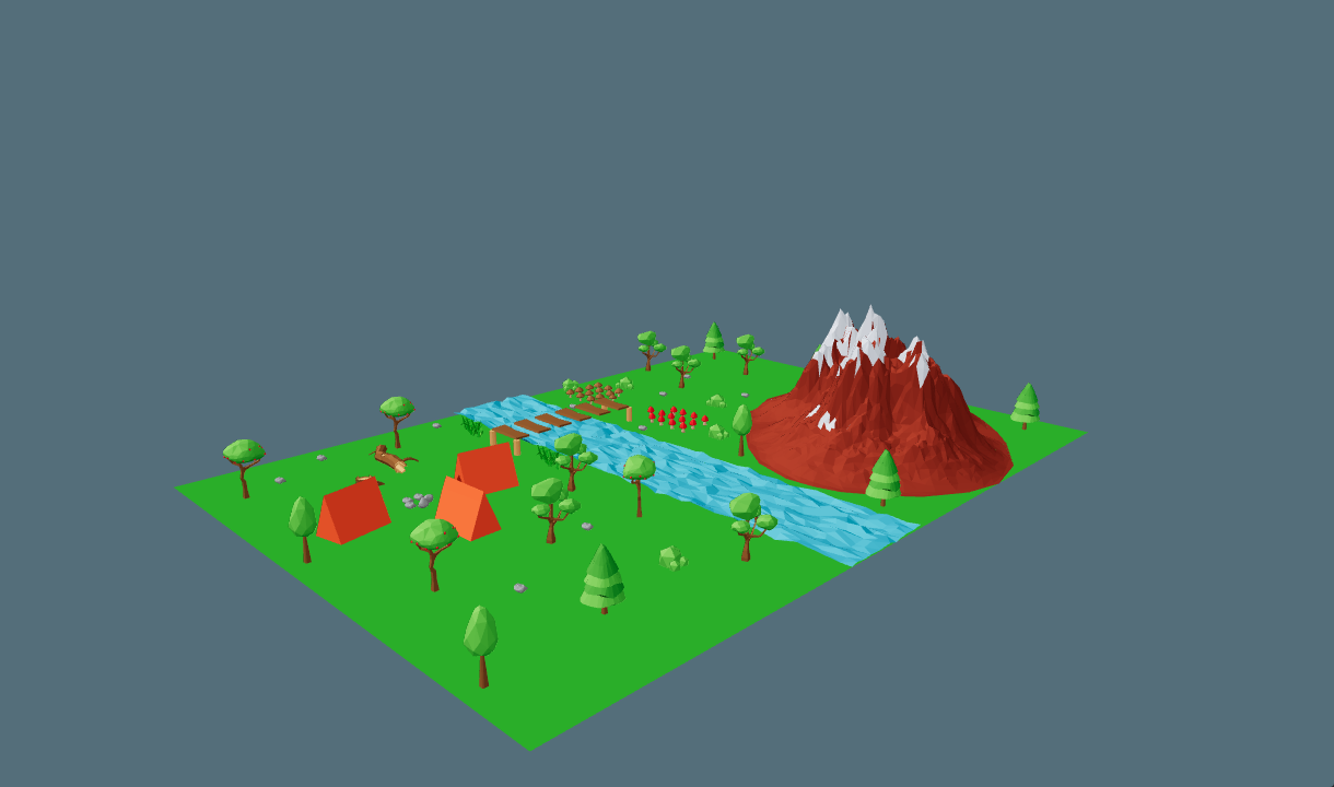 Low Poly Forest Scene - Free 3D Model By nurbix_studioz - Poly Pizza