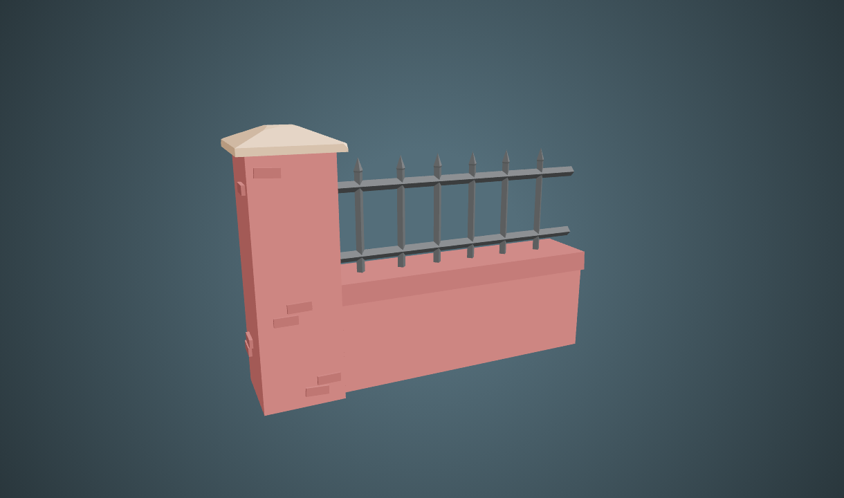 Fence Piece - Free 3D Model By J-Toastie - Poly Pizza