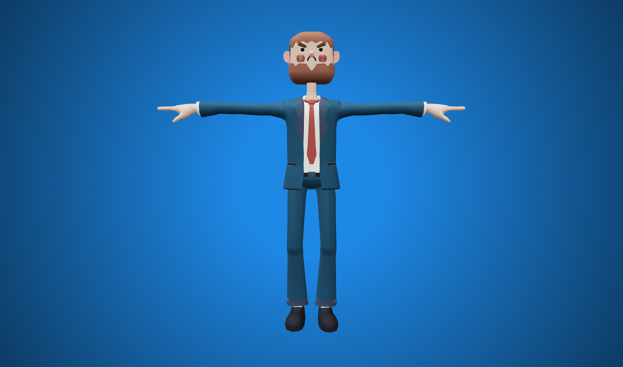 Business Dude - Free 3D Model By Polygonal Mind - Poly Pizza