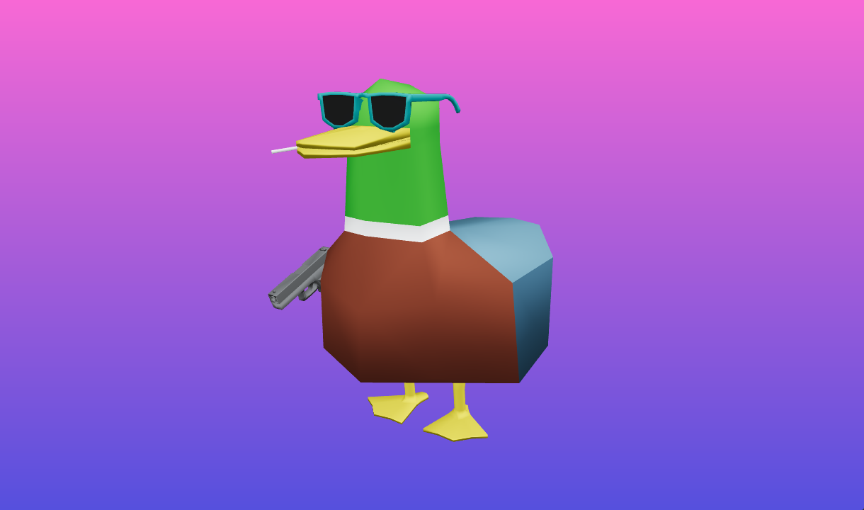 Duck with a gun - Free 3D Model By dook - Poly Pizza