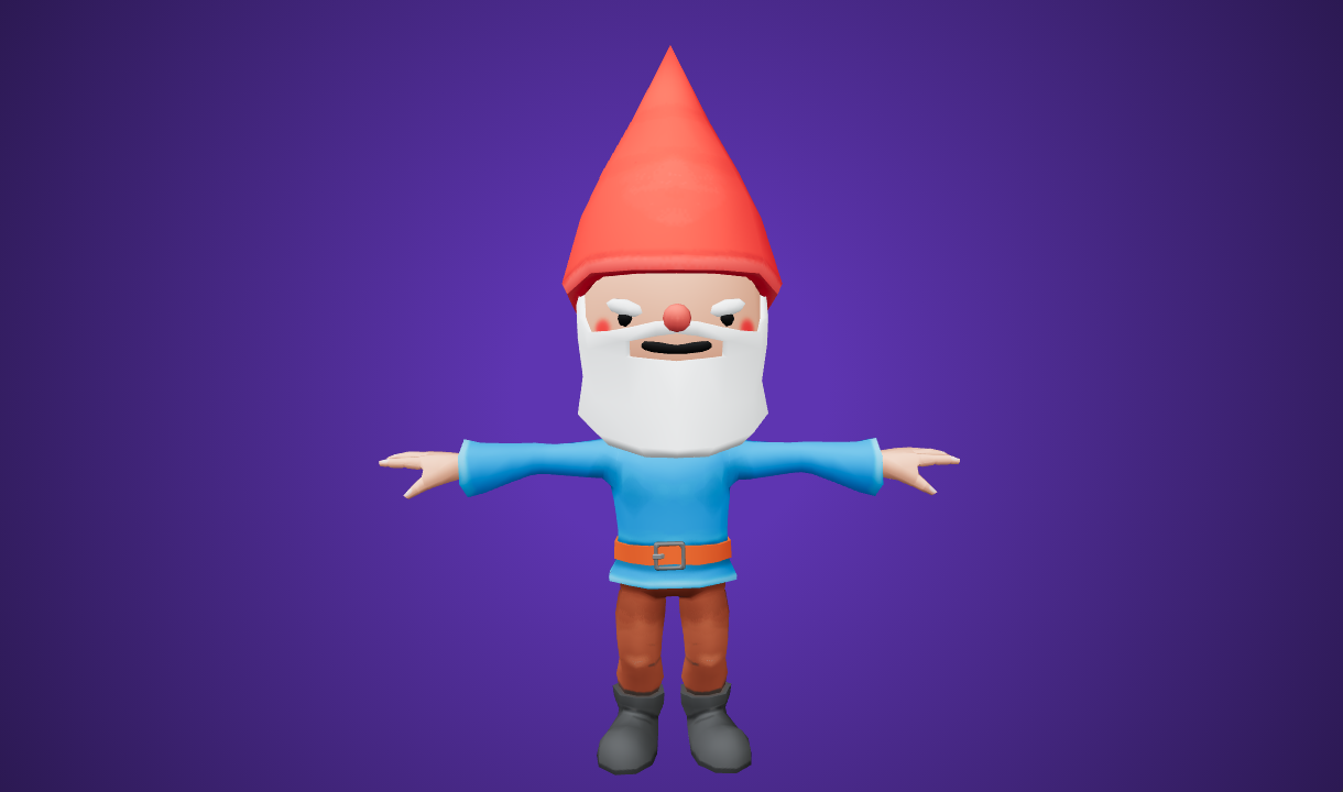 Gnome - Free 3D Model By Polygonal Mind - Poly Pizza