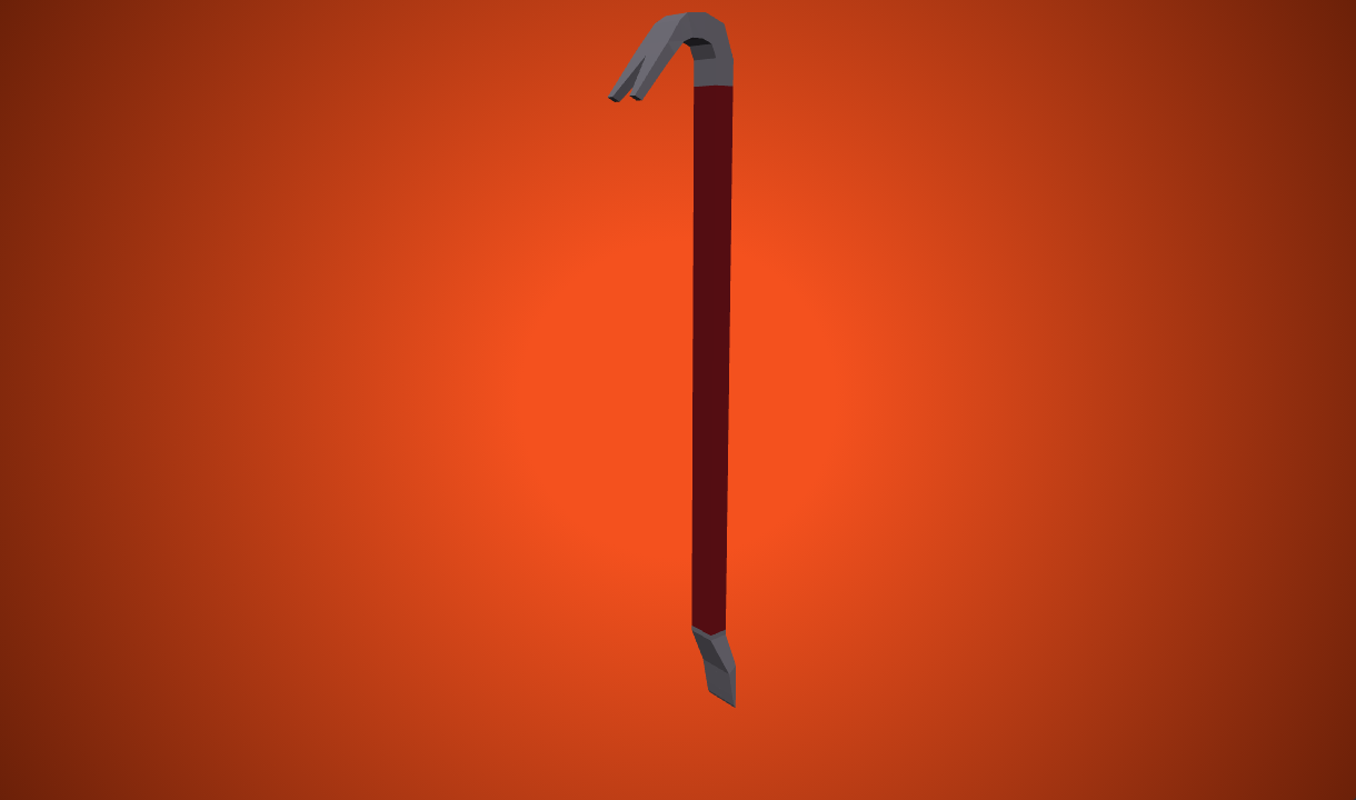 Crowbar - Free 3D Model By Poly by Google - Poly Pizza