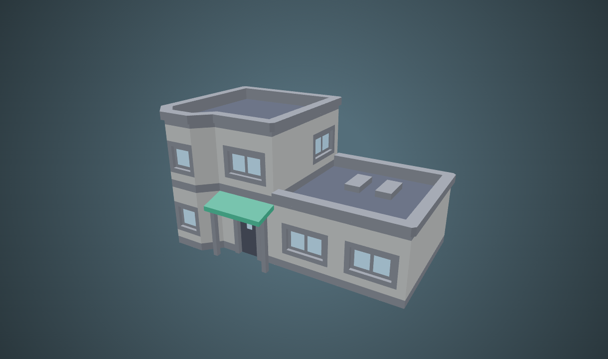 Small Building - Free 3D Model By Kenney - Poly Pizza