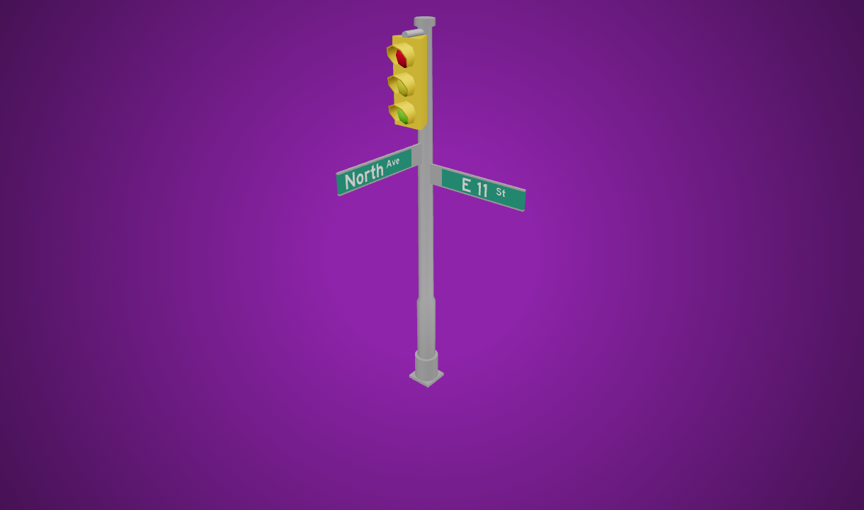 Traffic Light - Free 3D Model By Quaternius - Poly Pizza