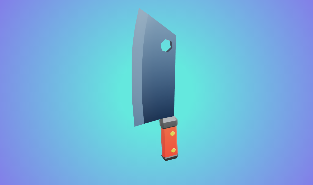 Cleaver - Free 3D Model By MiniPoly - Poly Pizza