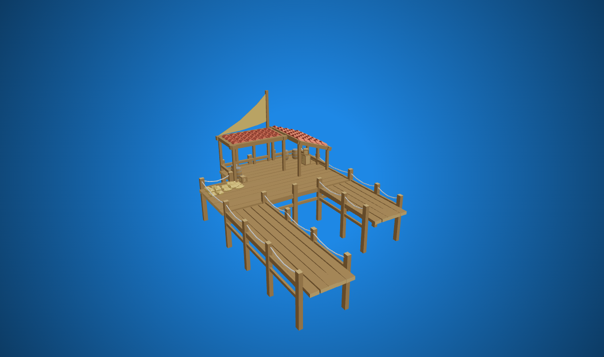 Port - Free 3D Model By Quaternius - Poly Pizza