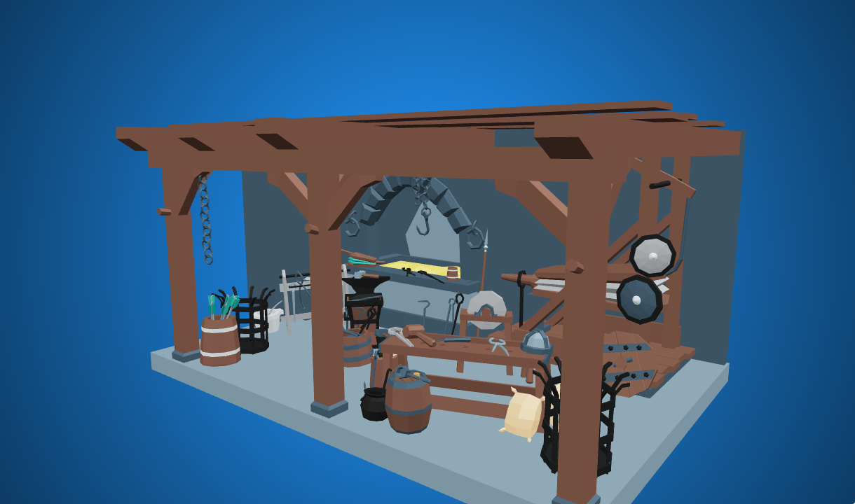 Forge - Free 3D Model By Don Carson - Poly Pizza