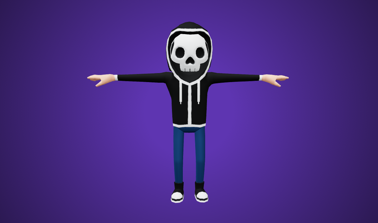 Skeleton Boy - Free 3D Model By Polygonal Mind - Poly Pizza