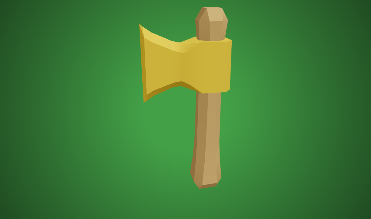 Gold Axe - Free 3D Model By Quaternius - Poly Pizza