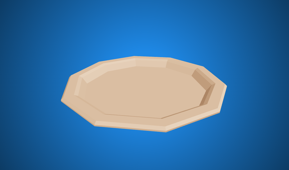 Plate - Free 3D Model By Zsky - Poly Pizza