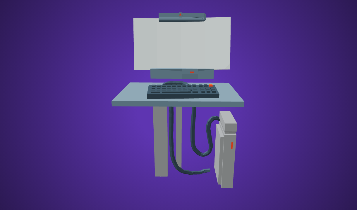 Scifi PC - Free 3D Model By Nick Slough - Poly Pizza