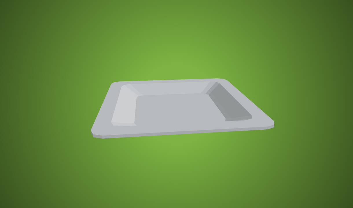 Plate Square - Free 3D Model By Quaternius - Poly Pizza