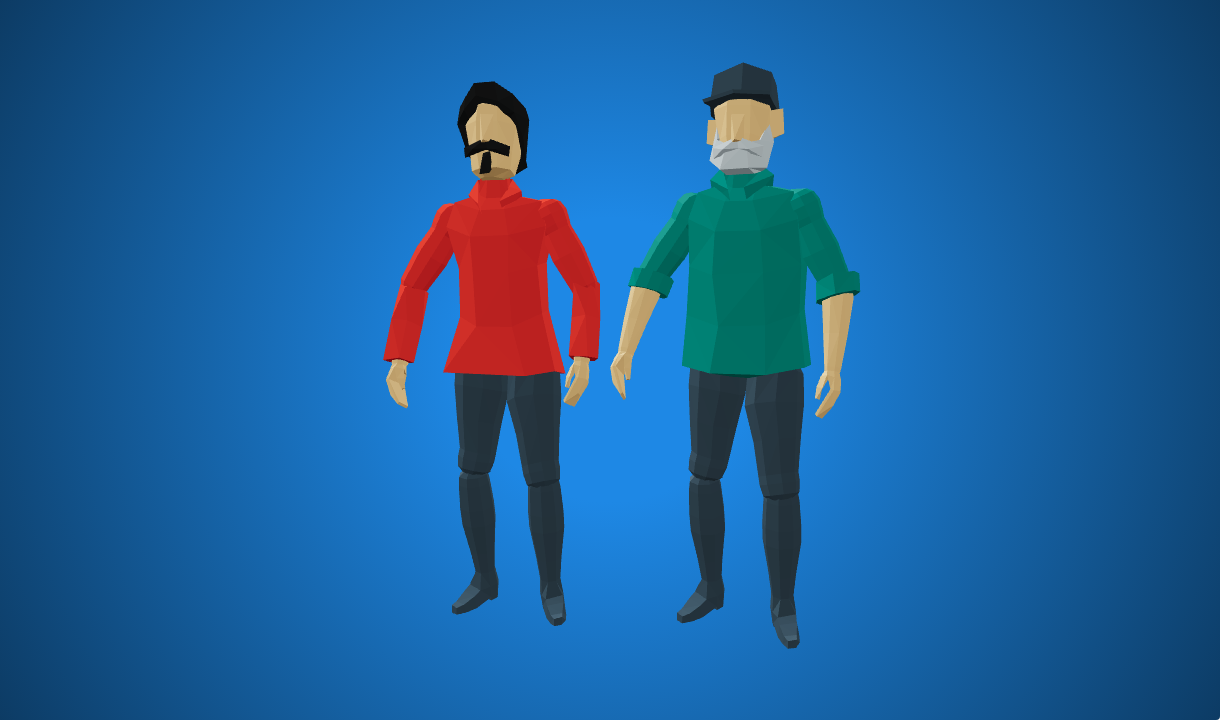 VR Guys - Free 3D Model By Don Carson - Poly Pizza