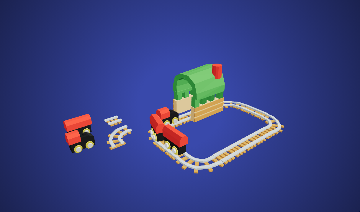 Toy train - Free 3D Model By Jair Trejo - Poly Pizza