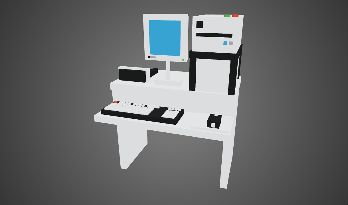 Low Poly Computer - Free 3D Model By Nicholas Randall - Poly Pizza