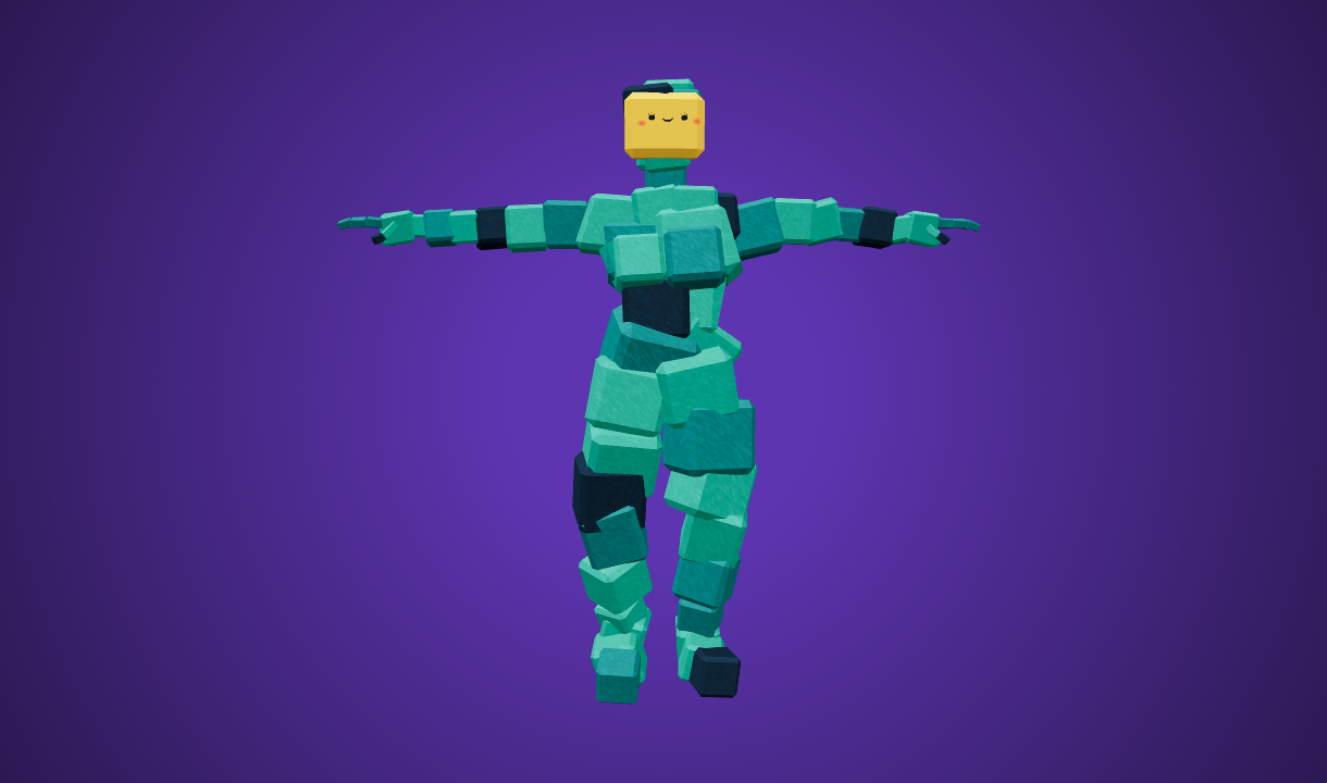 Block Girl - Free 3D Model By Polygonal Mind - Poly Pizza