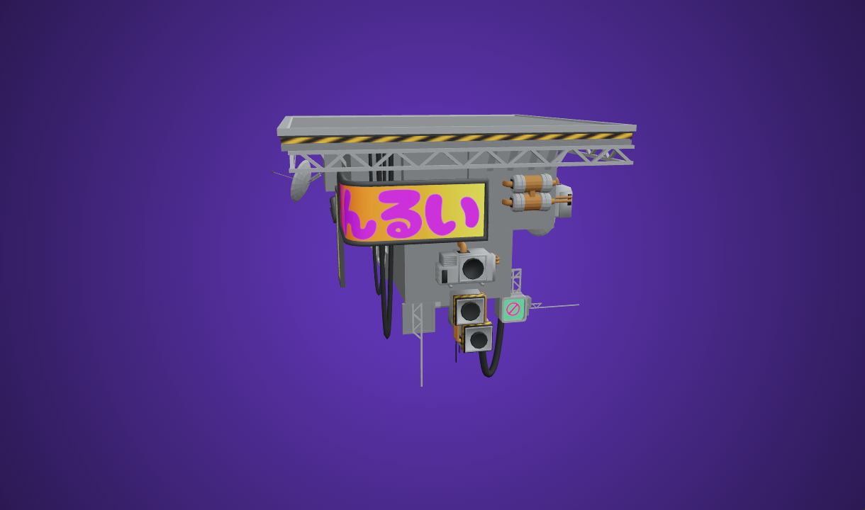 Cyberpunk Platform - Free 3D Model By Quaternius - Poly Pizza