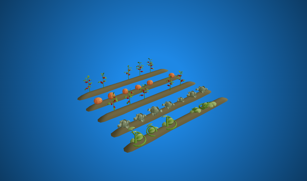 Crops - Free 3D Model By Quaternius - Poly Pizza