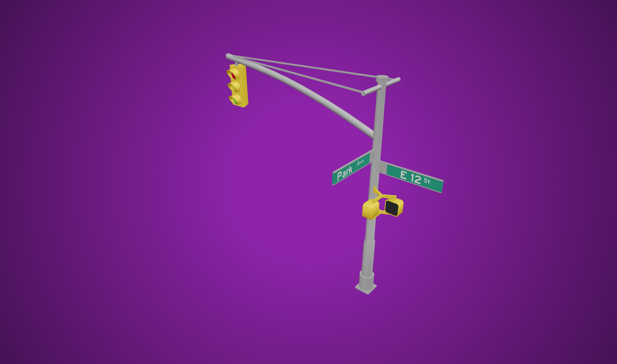 Traffic Light - Free 3D Model By Quaternius - Poly Pizza