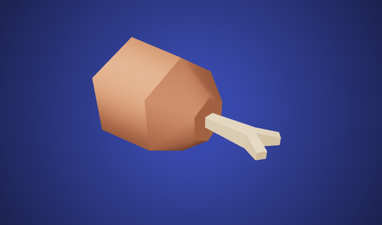 Whole Ham - Free 3D Model By Kenney - Poly Pizza
