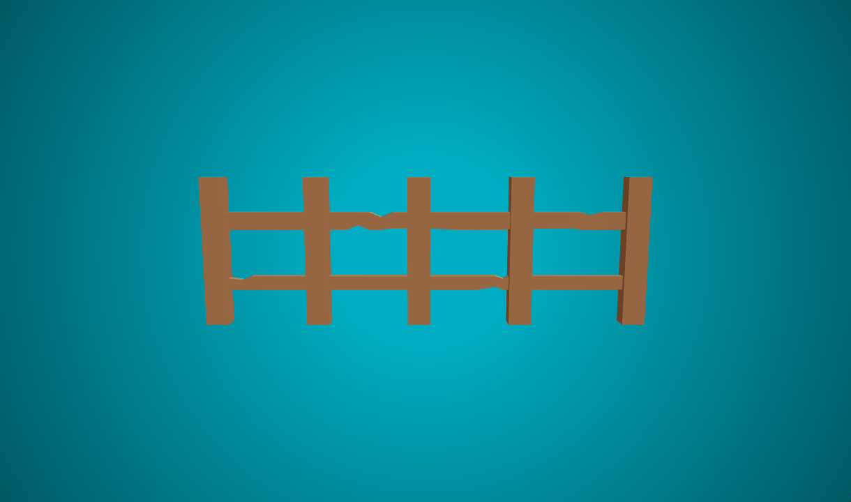 Fence - Free 3D Model By Quaternius - Poly Pizza