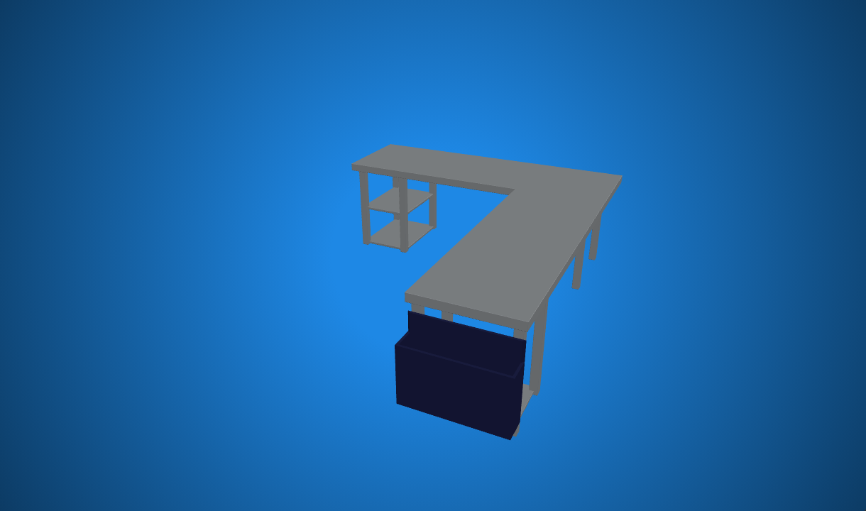L Shaped Desk - Free 3D Model By Zsky - Poly Pizza