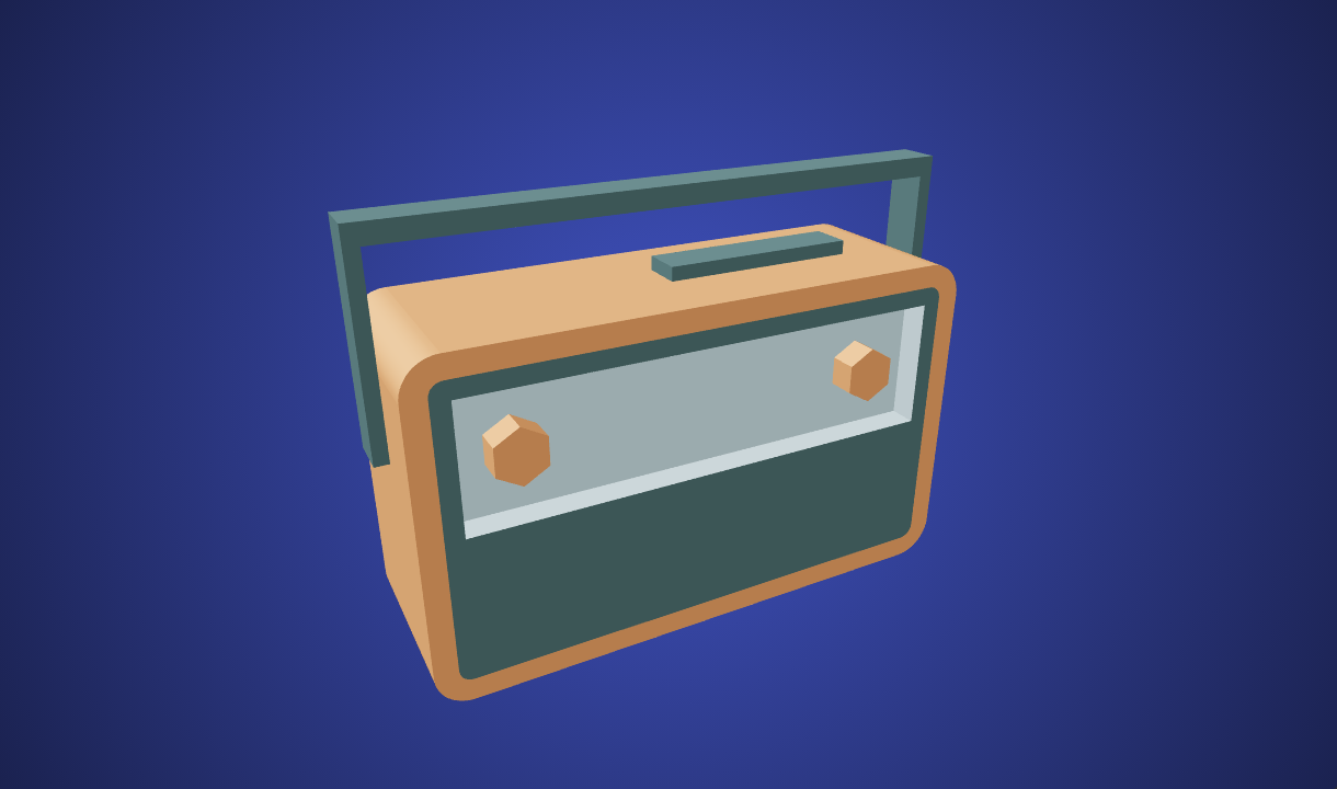 Radio - Free 3D Model By Kenney - Poly Pizza