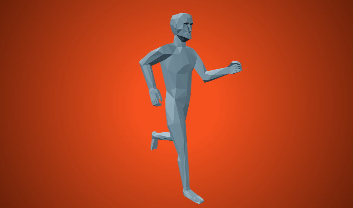 Running Man - Free 3D Model By sirkitree - Poly Pizza