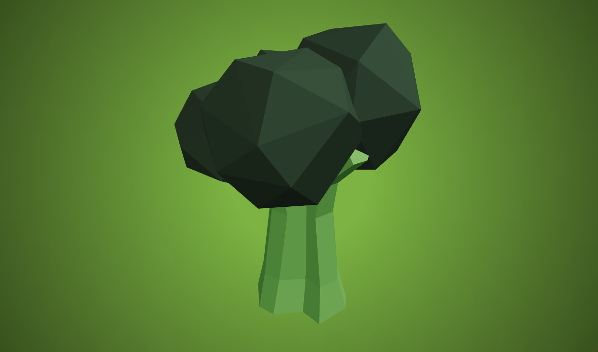 Broccoli - Free 3D Model By Quaternius - Poly Pizza